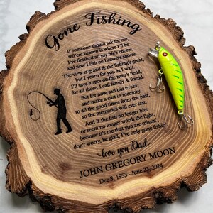 Gone Fishing in Heaven Poem, Gone Fishing Plaque, Gone Fishing Sign ...