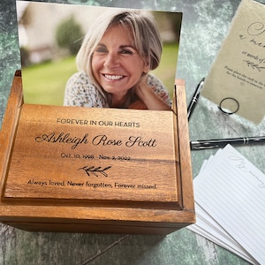 Leave A Memory Box Set | Share a Memory Card Box | Funeral Memory Box ...