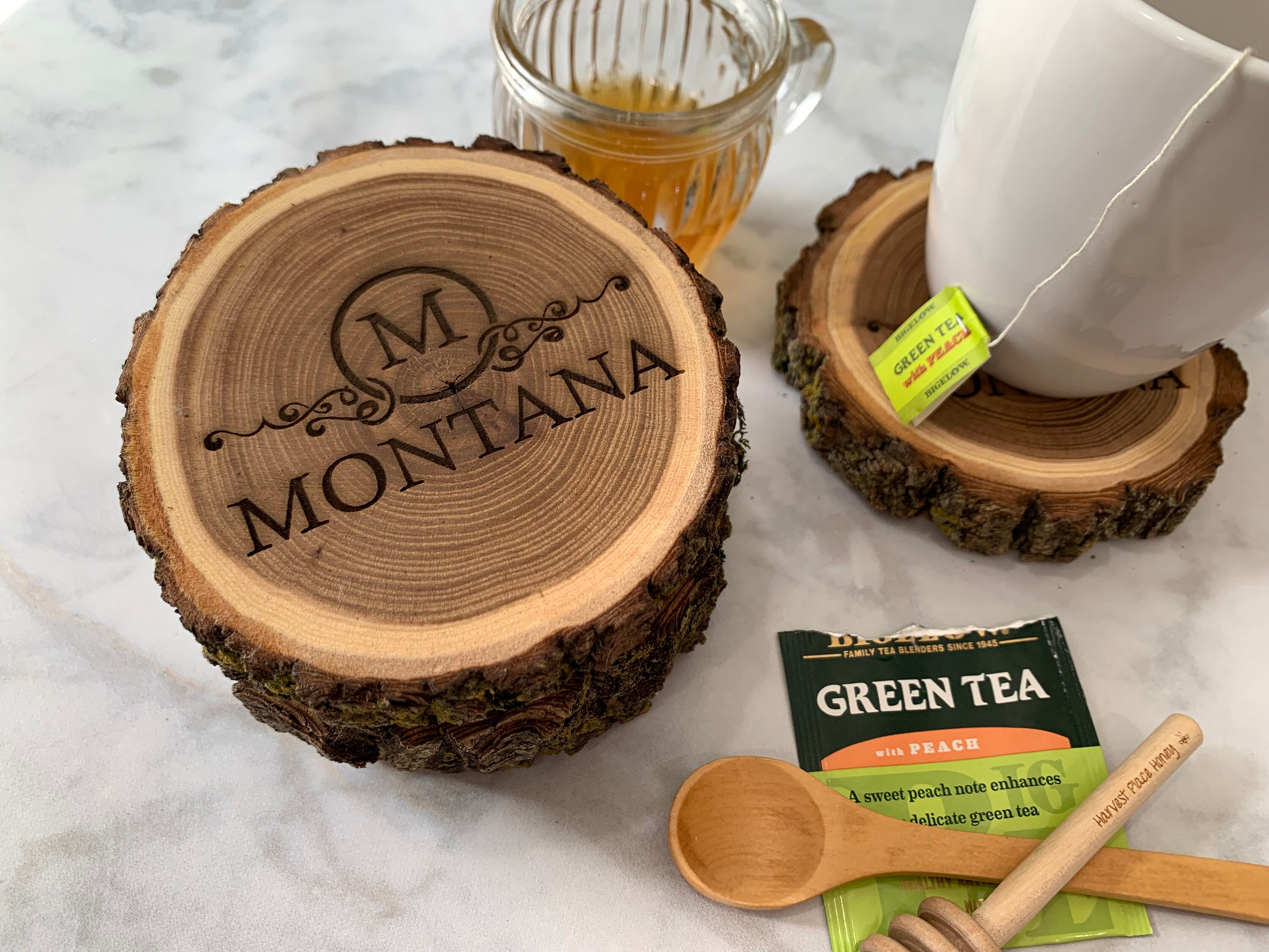 Personalized Wood Coasters Tree Coasters Personalized - Etsy