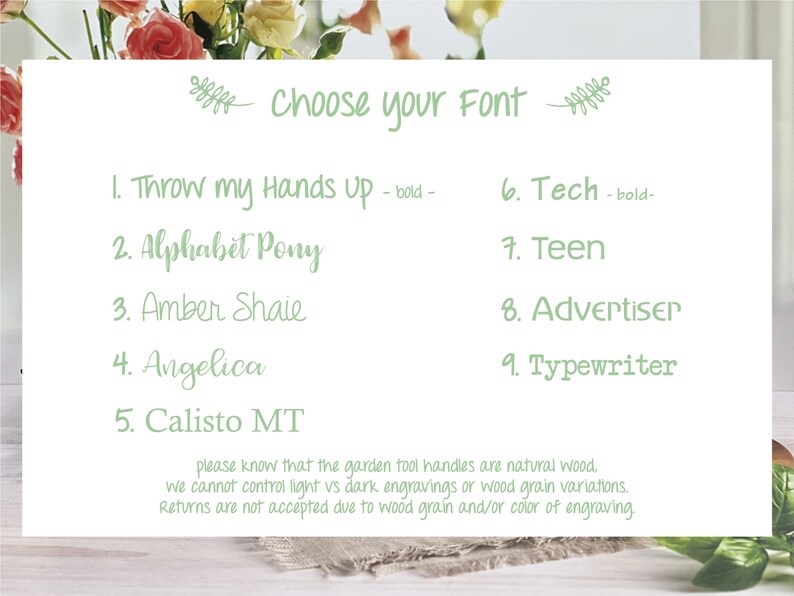 Personalized Garden Tool Set | Laser Engraved Trowel & Cultivator - Etsy