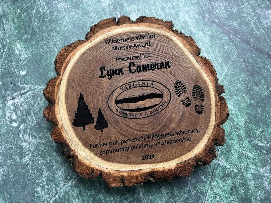 Conservation Gift | Forest Award | Elm Wood Plaque | Forest Plaque ...