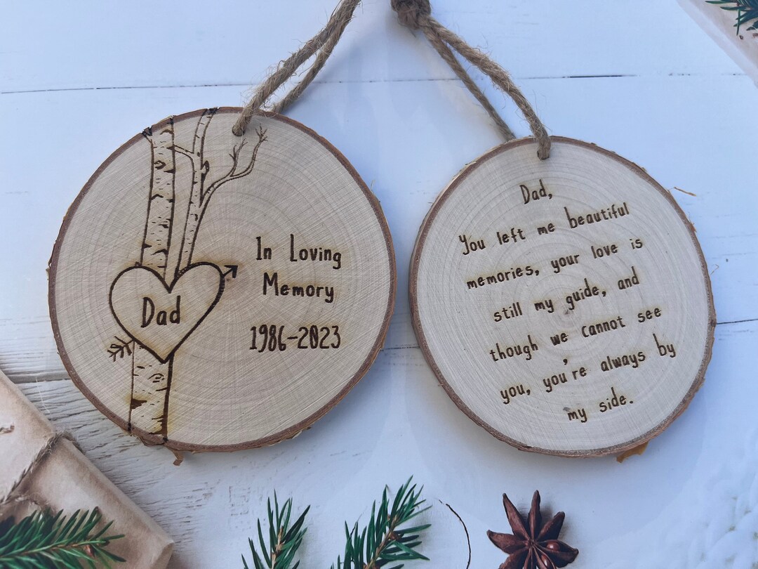 Memorial Ornament Dad | in Loving Memory Ornament | Memorial Gift | in ...