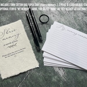 Leave A Memory Box Set | Share a Memory Card Box | Funeral Memory Box ...