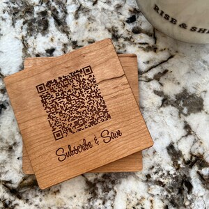 QR Code Coasters | Display Your QR Code on Coasters, Sold Individually ...