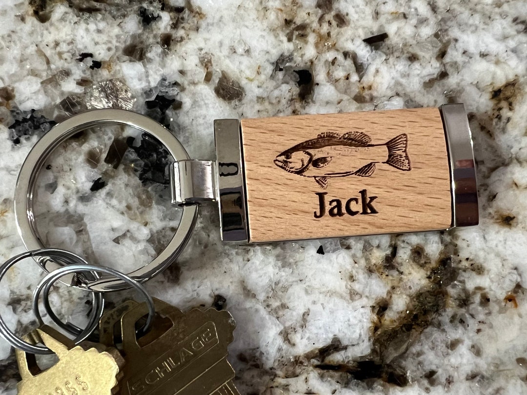 Custom Key Chain, Fishing Gifts for Men | Boyfriend Gift | Personalized ...