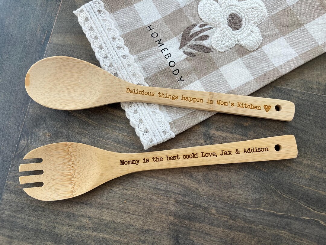 Engraved Kitchen Utensils, 2pc Set | Gift for Grandma | Gifts for ...