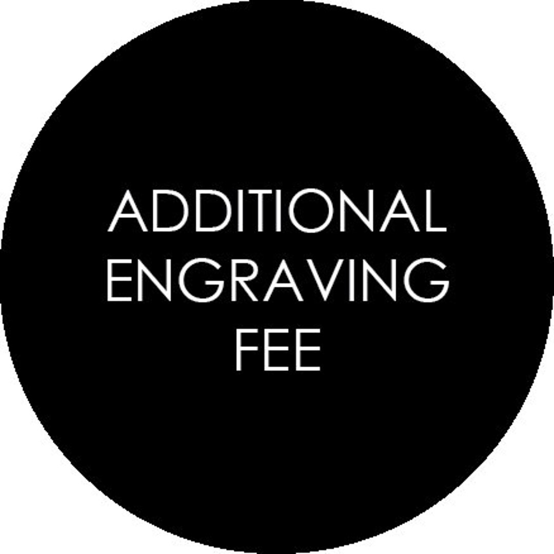 Additional Engraving Fee - Etsy