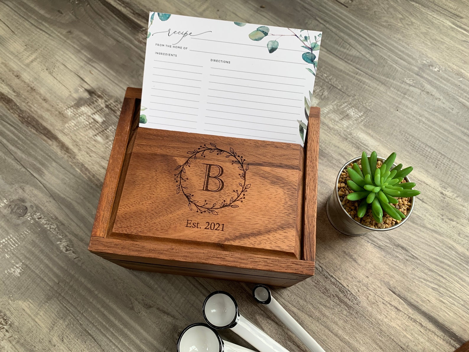 Recipe Box for Bridal Shower Recipe Box for Wedding Shower - Etsy