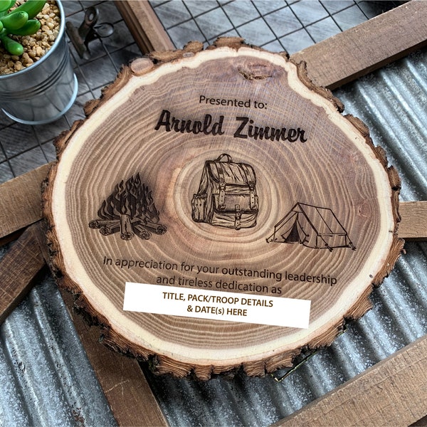 Scout Leader Award Plaques - Etsy