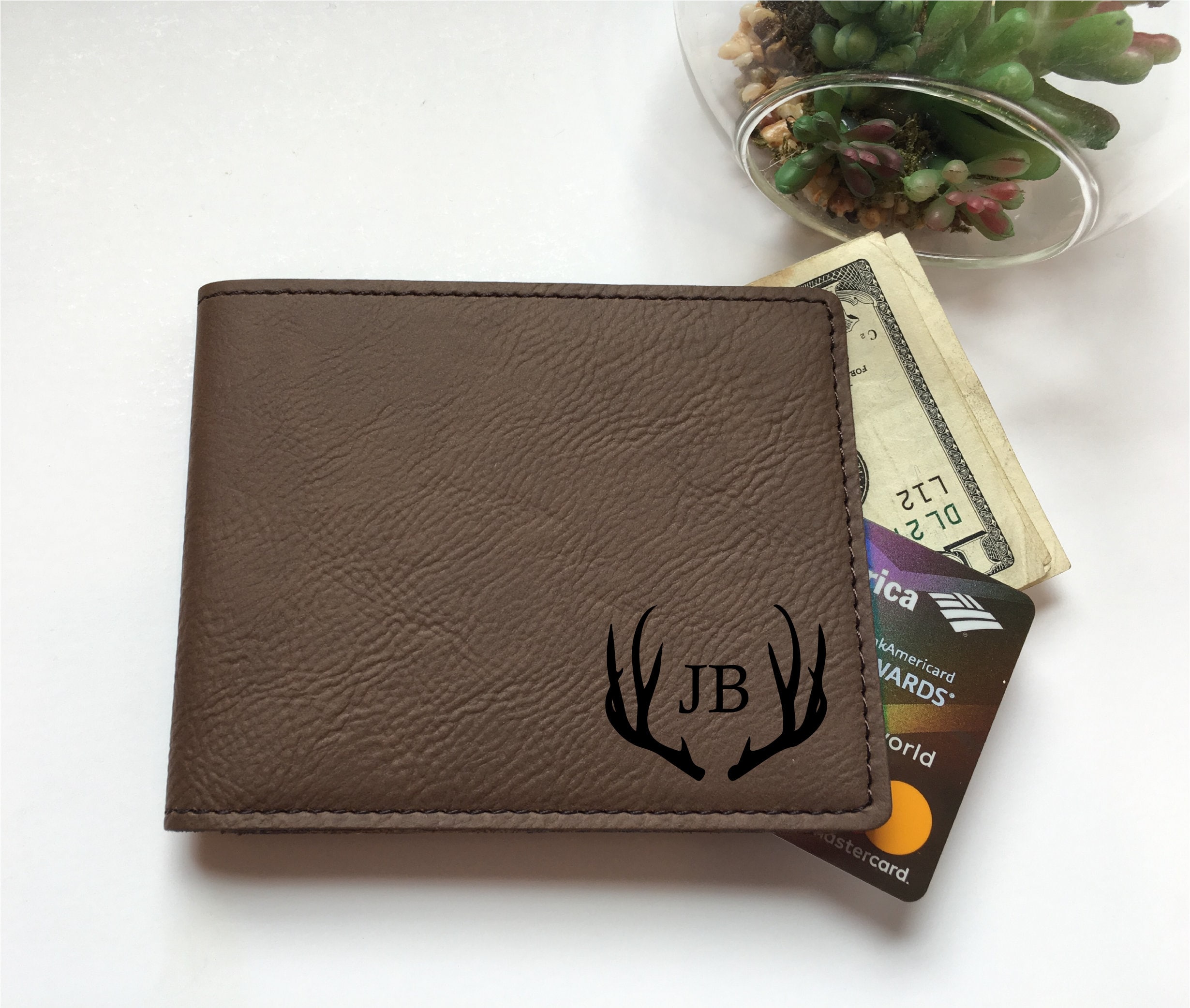 Hunter Gift | Hunting Gift | Mens Leather Wallet | Leather Wallet ...