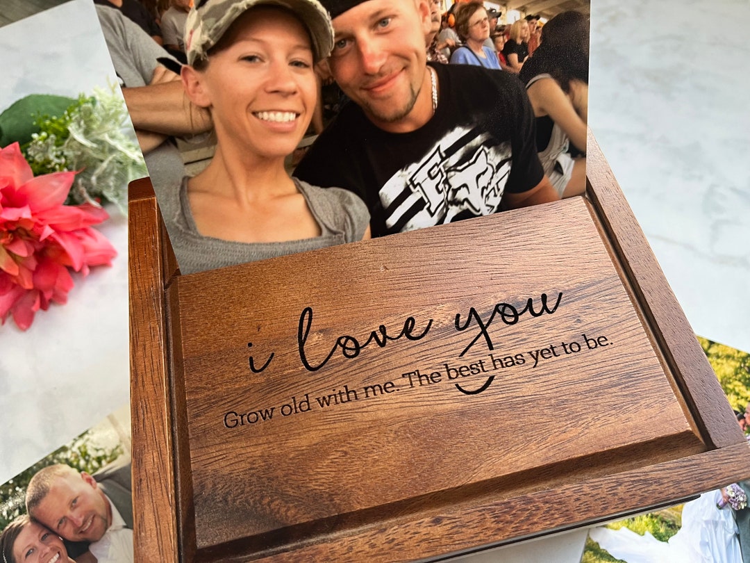 Grow Old With Me the Best Has yet to Be Photo Memory Box for Her I Love ...