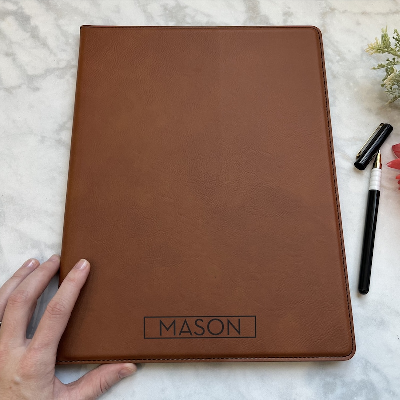 Leather Padfolio - Etsy
