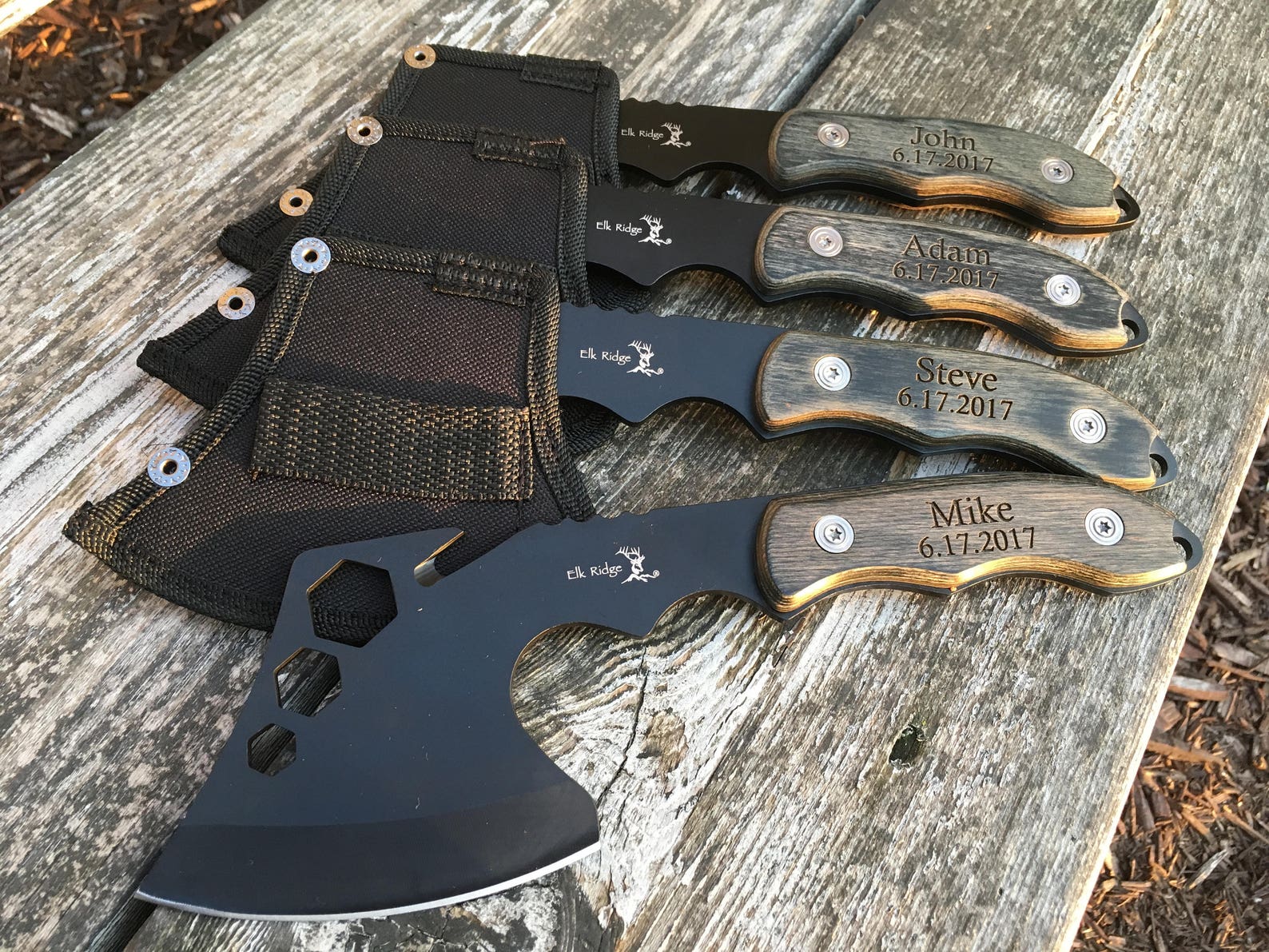 Personalized Hatchet Set of 3 Custom Hatchet Engraved - Etsy