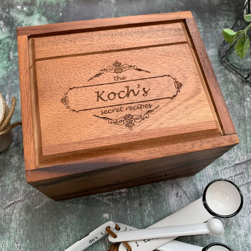 Rustic Recipe Box - Etsy