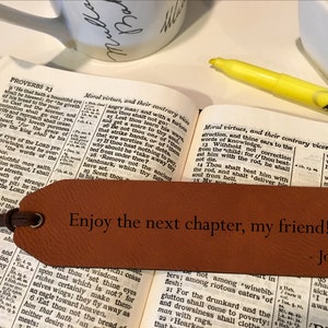 Enjoy the Next Chapter Bookmark - Personalized | Retirement Gift ...