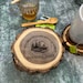 Personalized Cabin Log Coasters Cabin Decor up North Decor - Etsy