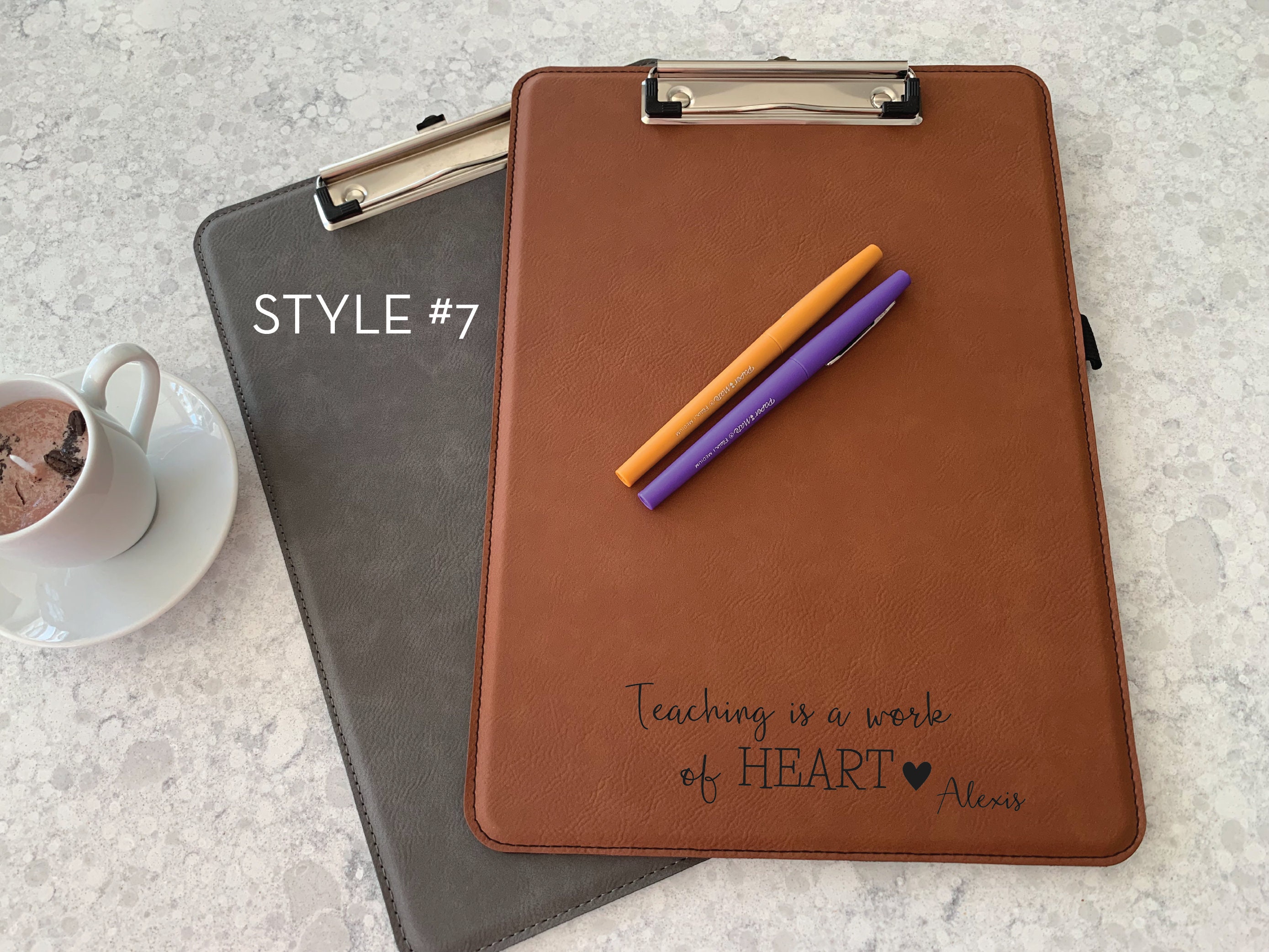 Personalized Faux Leather Clipboard: A4 Custom Coach Gift - Etsy