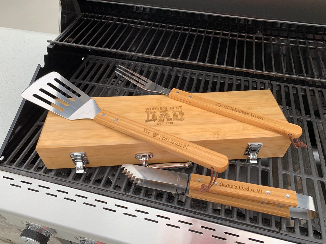 Personalized Grill Tools | Fathers Day Gift for Grandpa | Fathers Day ...