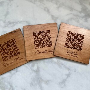 QR Code Coasters | Display Your QR Code on Coasters, Sold Individually ...