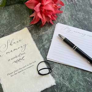 Leave A Memory Box Set | Share a Memory Card Box | Funeral Memory Box ...