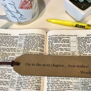 Enjoy the Next Chapter Bookmark - Personalized | Retirement Gift ...