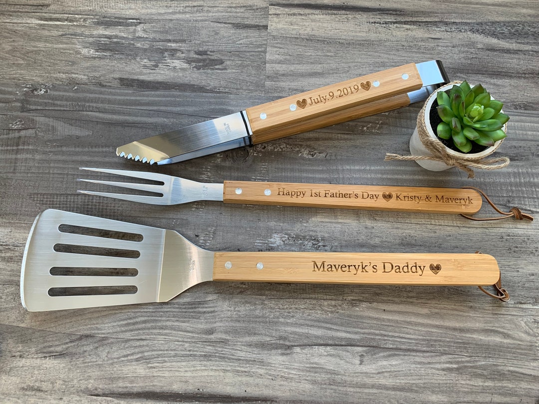 Grill Master Set, BBQ Tools, Grilling Set | Personalized Grill Set ...