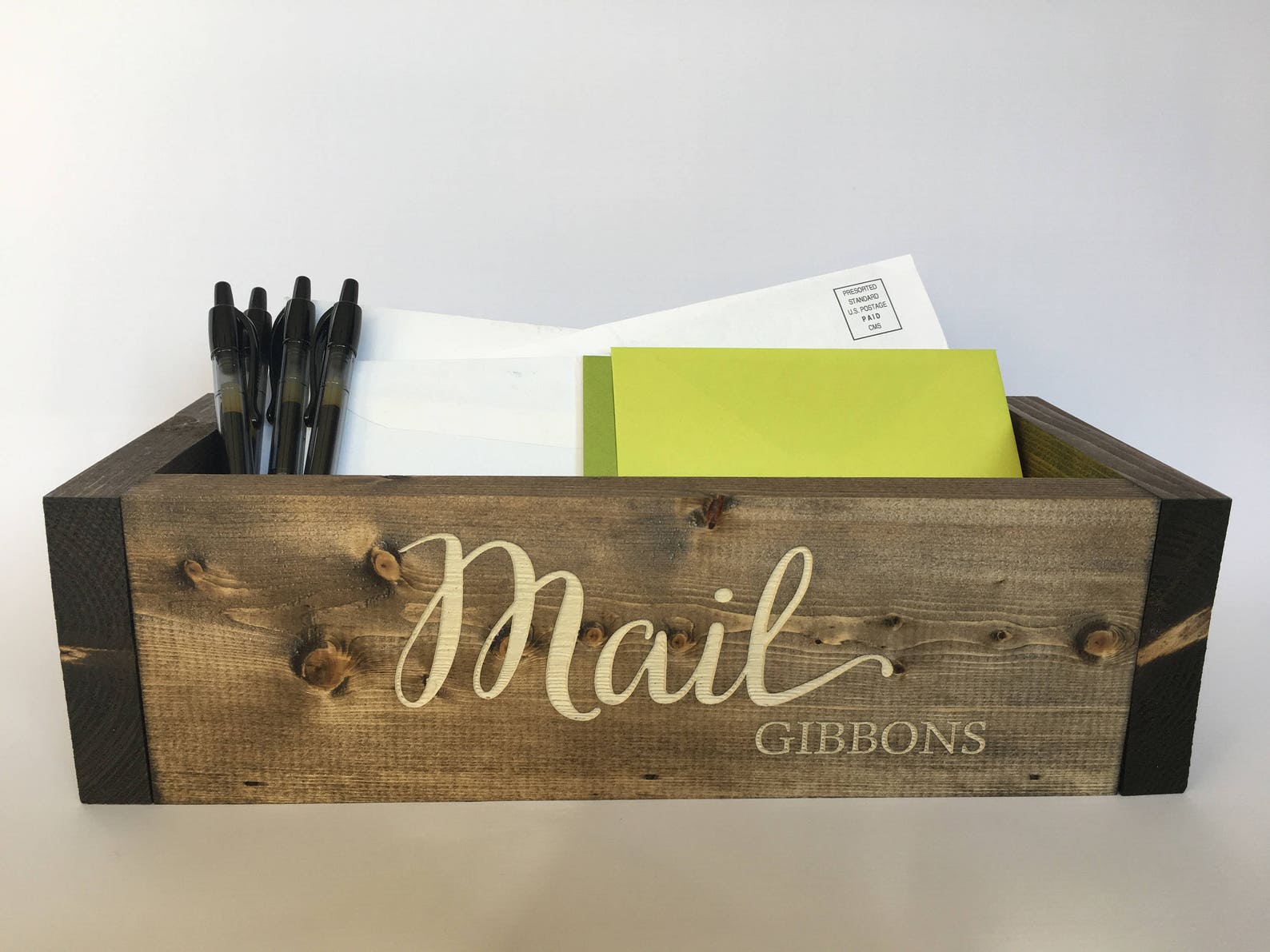 Rustic Mail Holder Rustic Home Decor Mail Organizer | Etsy