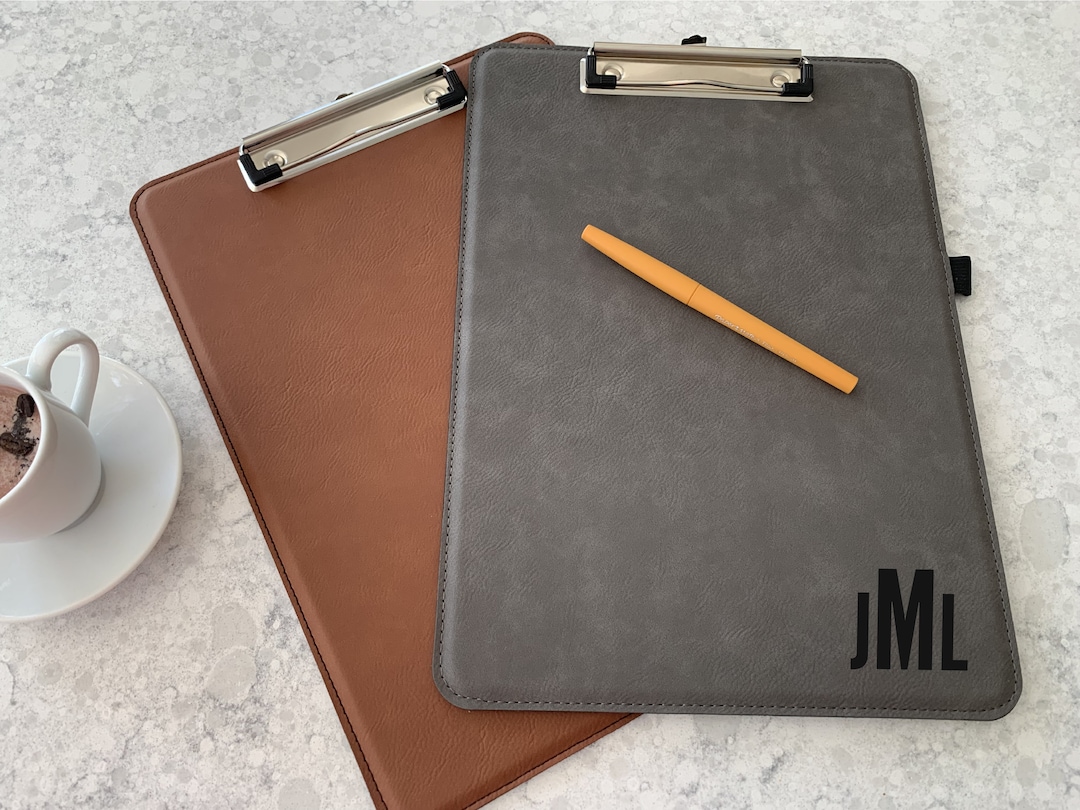 Custom Clipboard for Men | Faux Leather Clipboards | Business Gifts for ...