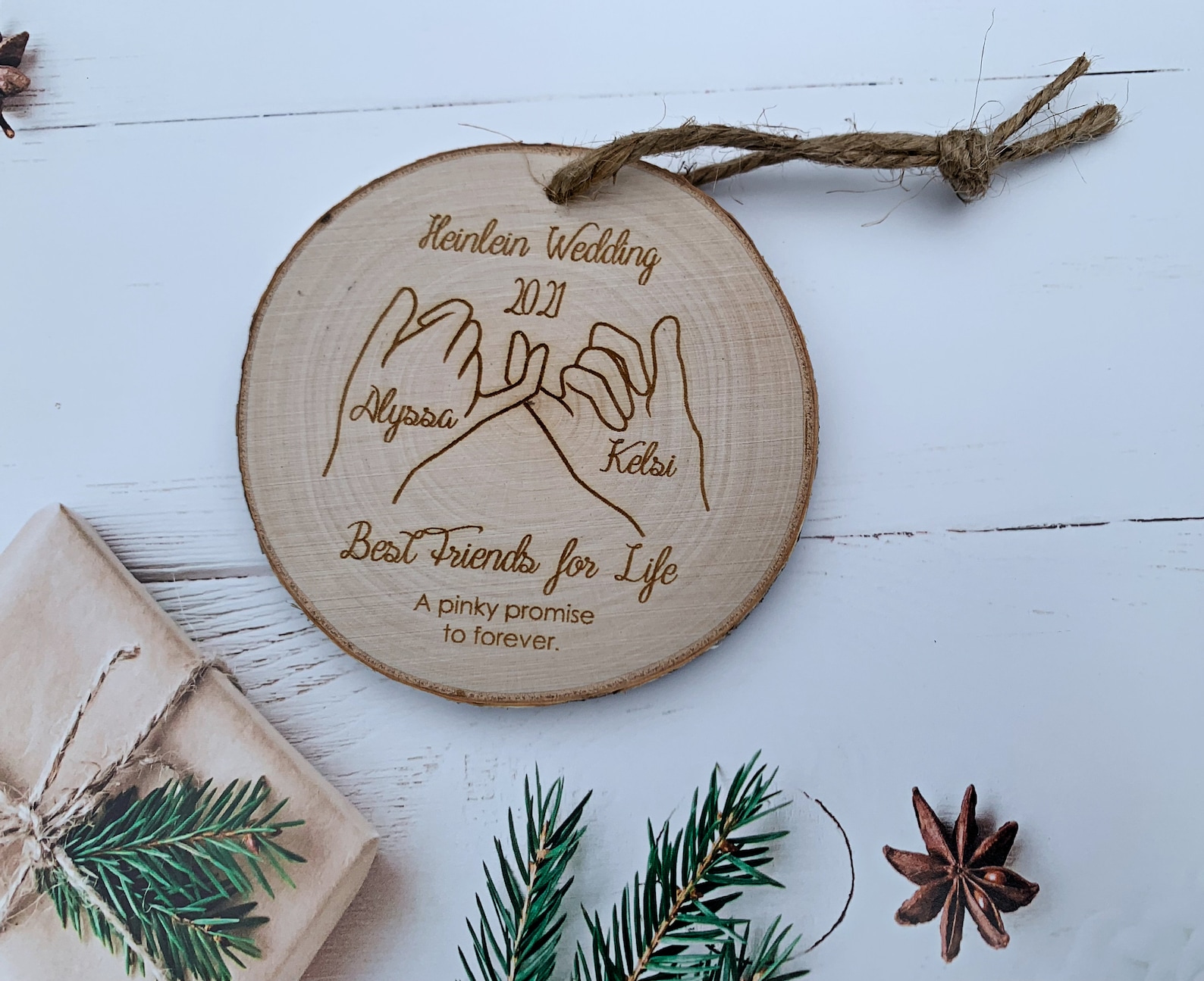 Pinky Promise Gift Friends Ornament Best Friends Gifts | Etsy