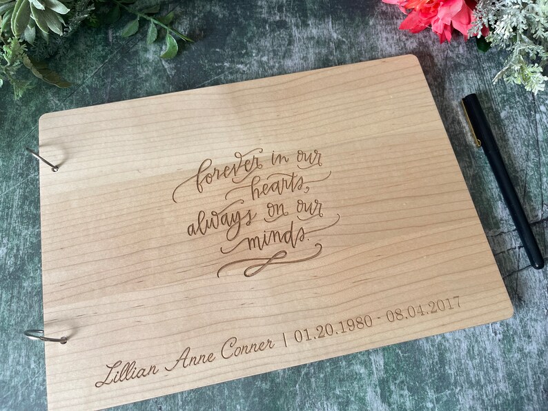 Funeral Register Book Guest Book Funeral Funeral Sign in - Etsy