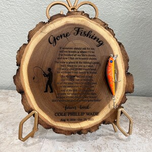 Gone Fishing in Heaven Poem, Gone Fishing Plaque, Gone Fishing Sign ...