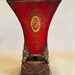 Red-and-gold-tole-vases-with-floral-ovals - Etsy