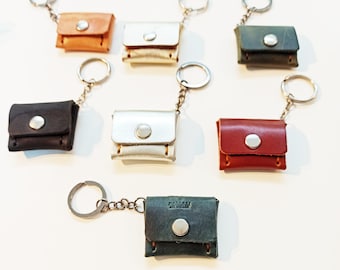 Minimalist Key Case Hand Dyed Leather Key Cover - Etsy Hong Kong