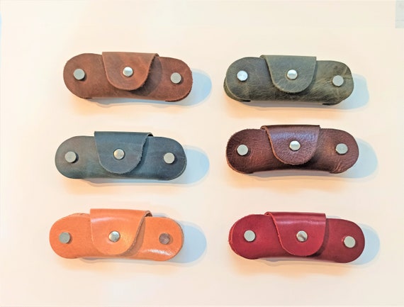 Leather Keychain Leather Key case Leather Key purse Key | Etsy
