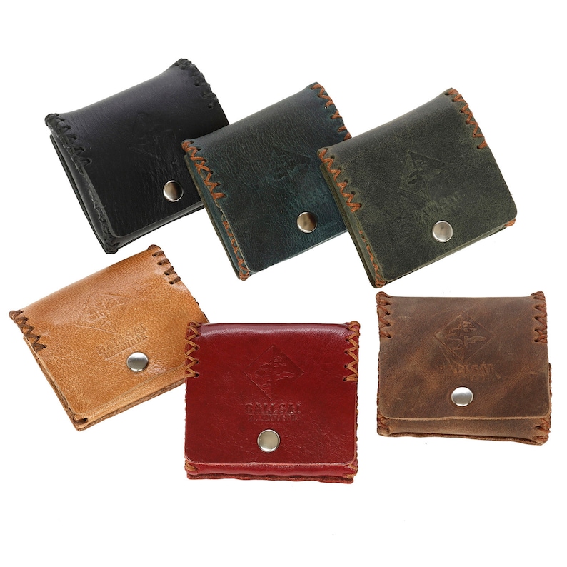 Leather Coin Purse Leather Coin Bag Leather Coin Pouch | Etsy