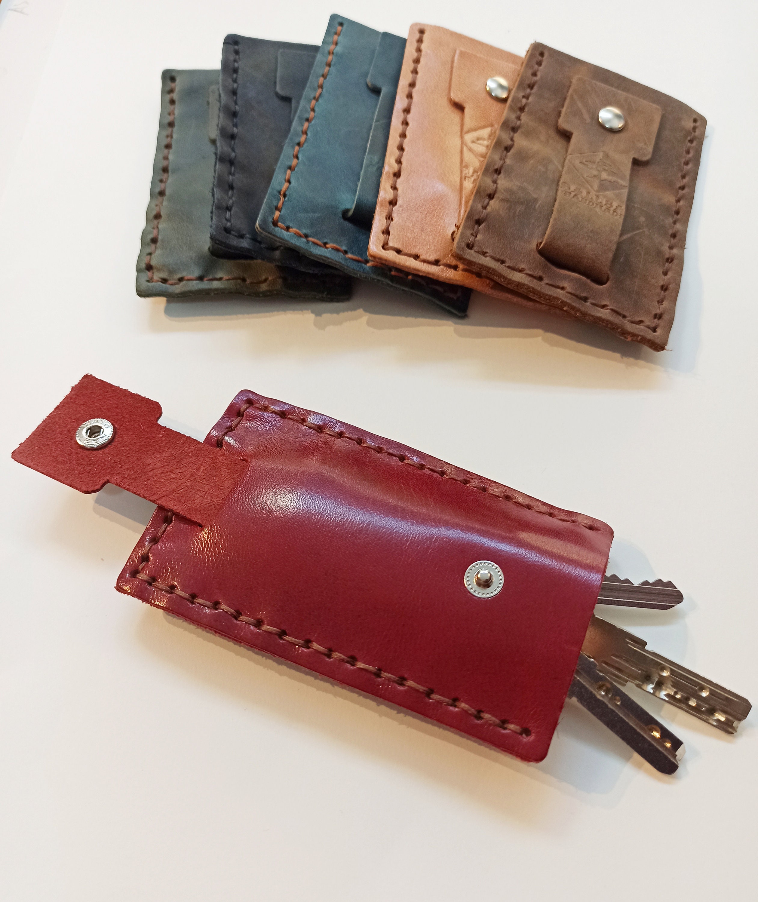 Handmade Leather Keycase Leather Key Holder Leather - Etsy