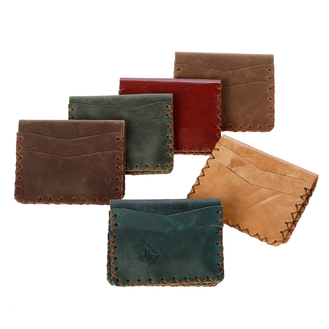 Leather Card Holder, Leather Wallet, Leather Card Organizer, Leather ...