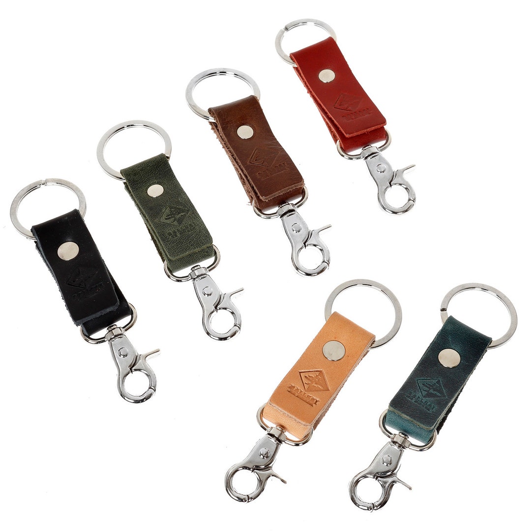 Leather Keychain, Leather Key Case, Handmade Key Holder, Leather Key ...