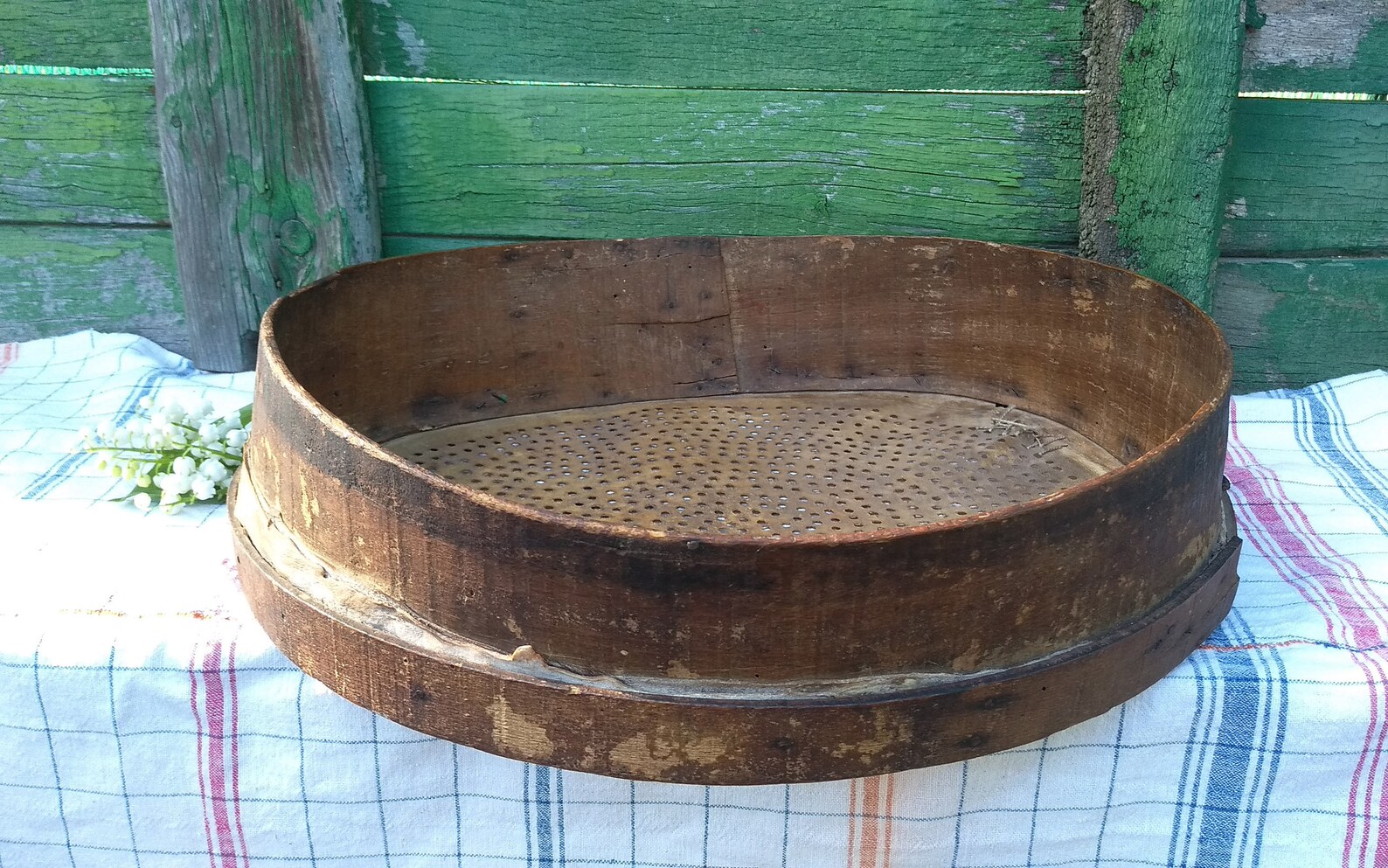 Antique Primitive Rare Wooden Leather Sieve 1800s Sieve Old - Etsy