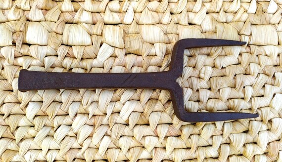 Antique Primitive Rare Hand Forged Wrought Sickle Scythe Anvil | Etsy