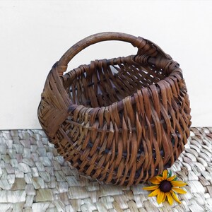 Rustic Antique Primitive Hand Woven Basket Farmhouse Decor - Etsy