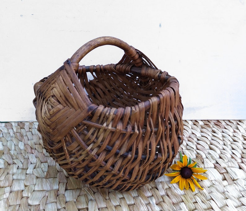 Rustic Antique Primitive Hand Woven Basket Farmhouse Decor - Etsy