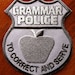 Grammar Police Badge Patch - Etsy