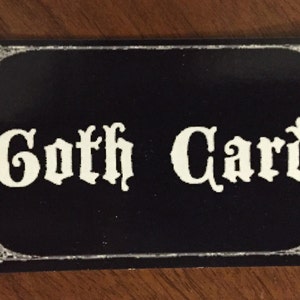 Goth Card - Etsy