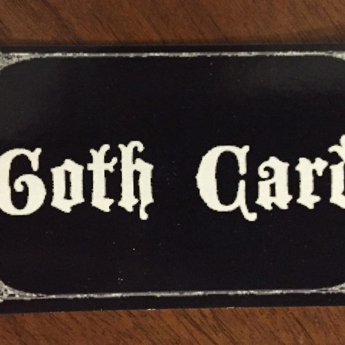 Goth Card - Etsy
