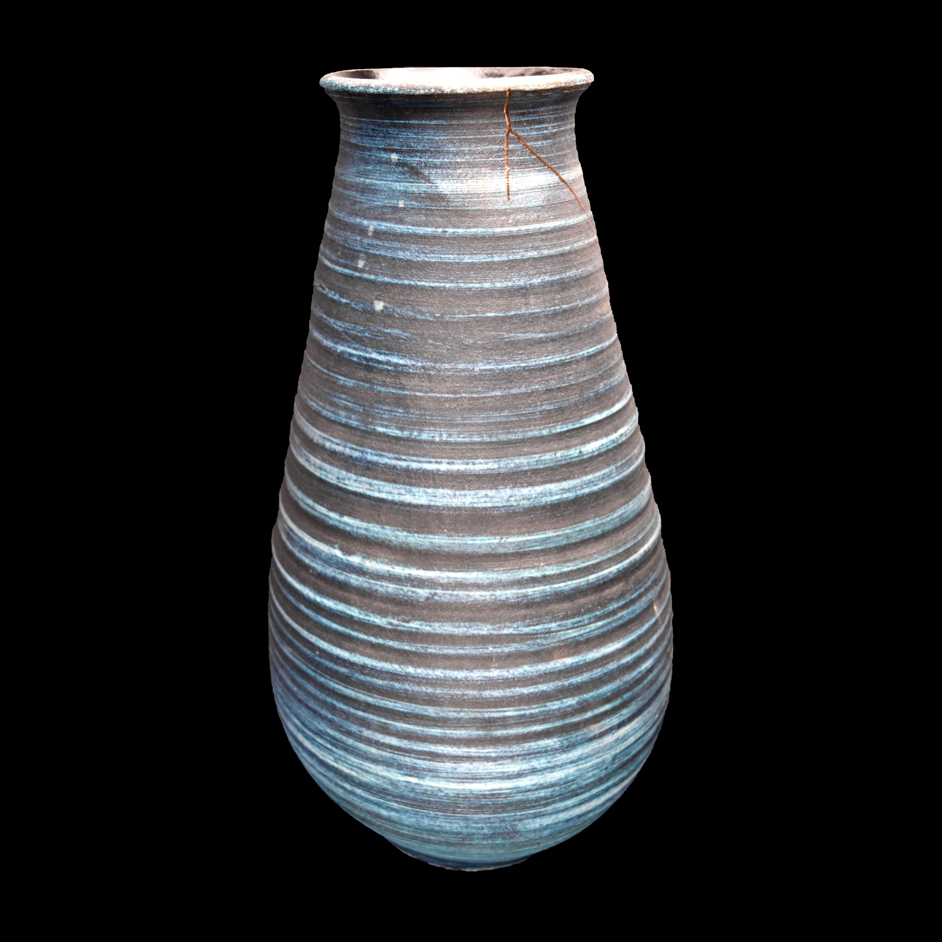 Grand Vase En Céramique D'accolay Bleu Gauloise Kintsugi Ou Pur - Etsy