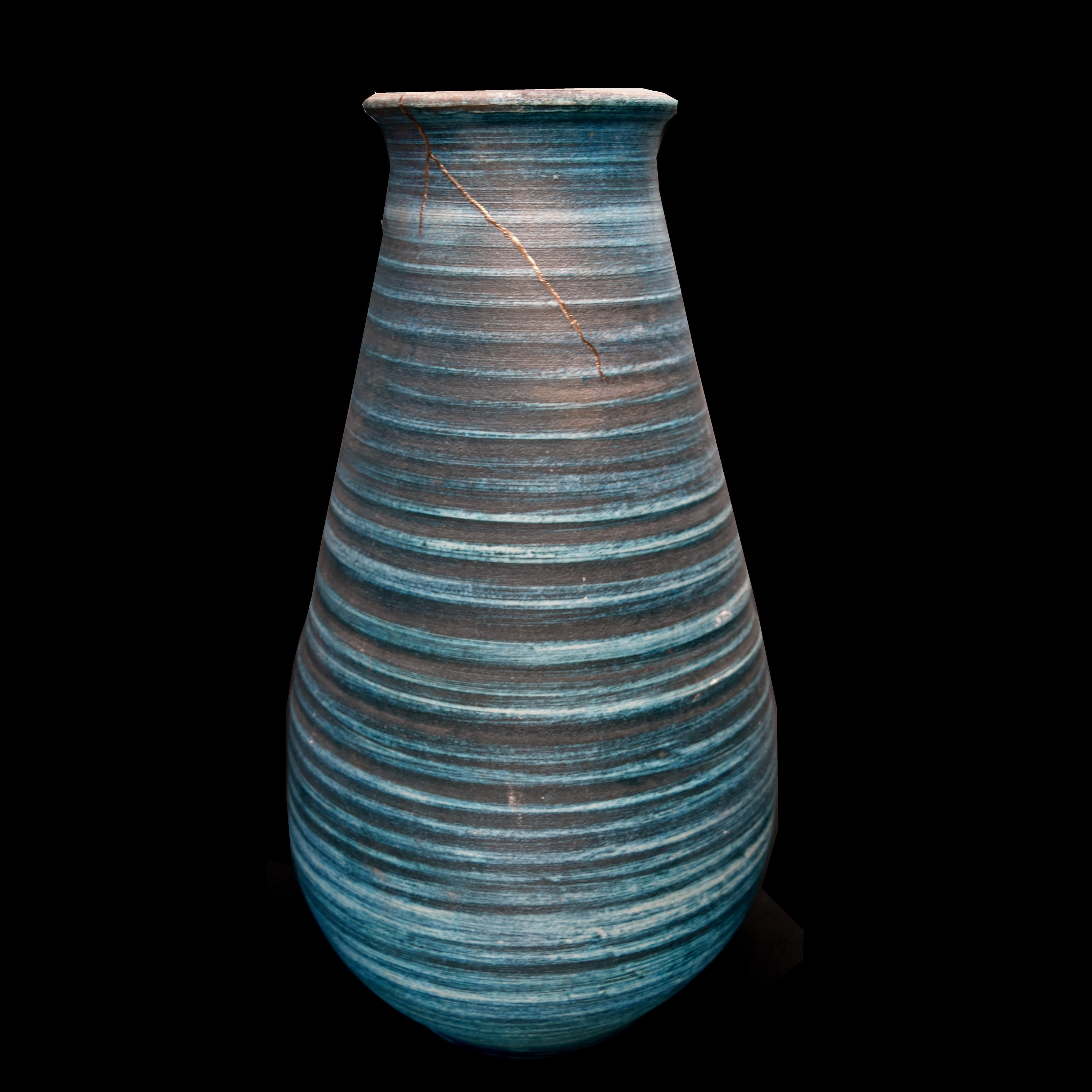 Grand Vase En Céramique D'accolay Bleu Gauloise Kintsugi Ou Pur - Etsy