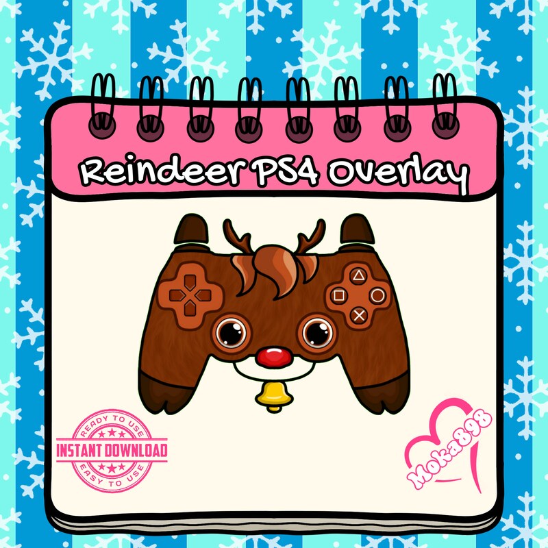 Reindeer Overlay - Etsy