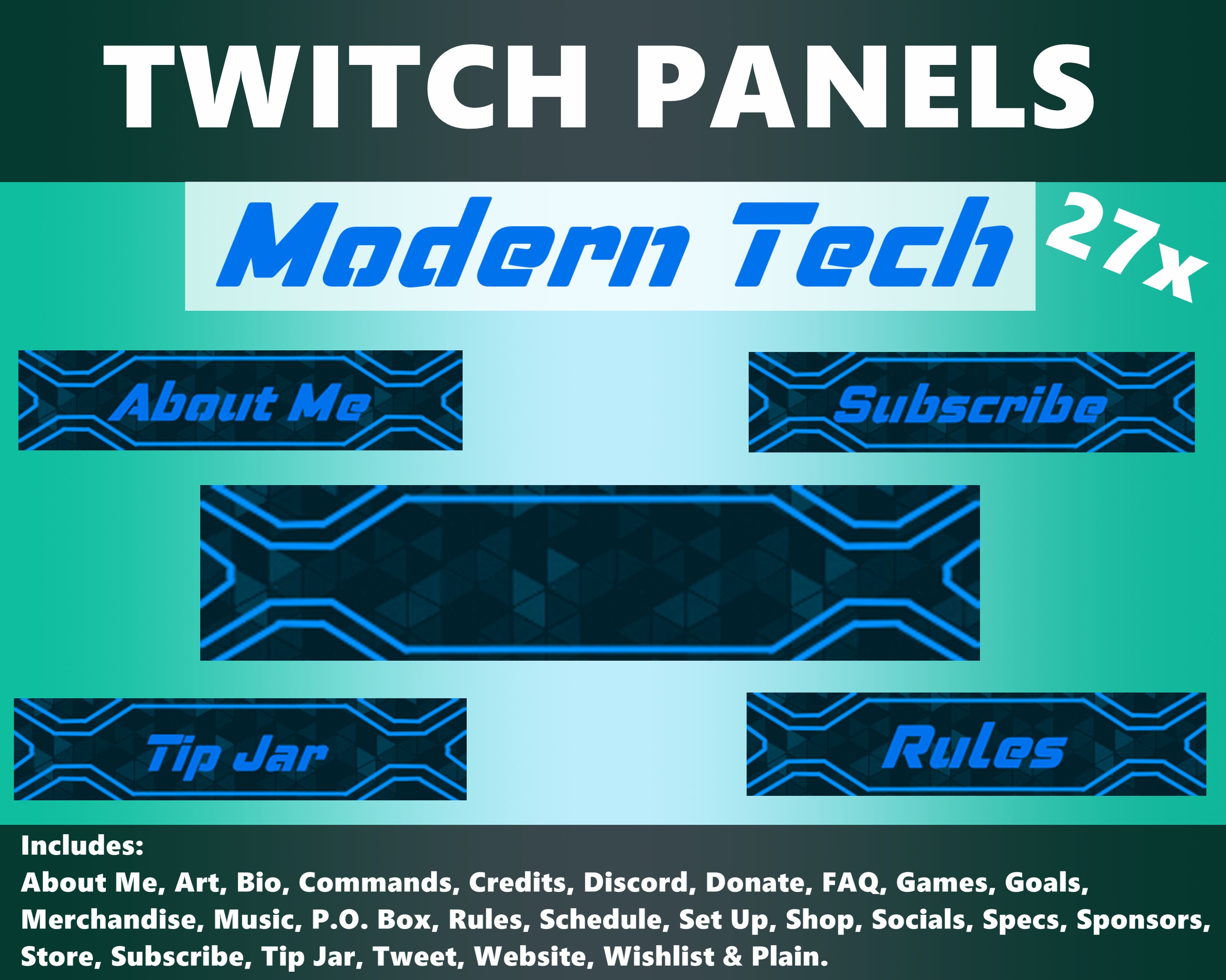 320px wide twitch panels - commonmaz