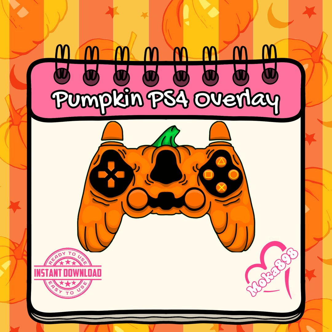 Jack O Lantern Halloween Pumpkin Controller Overlay Skin Playstation 4 ...